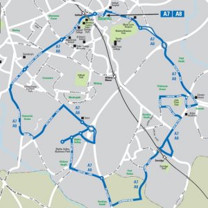 A7-A8 route map - April 21 - Landflight